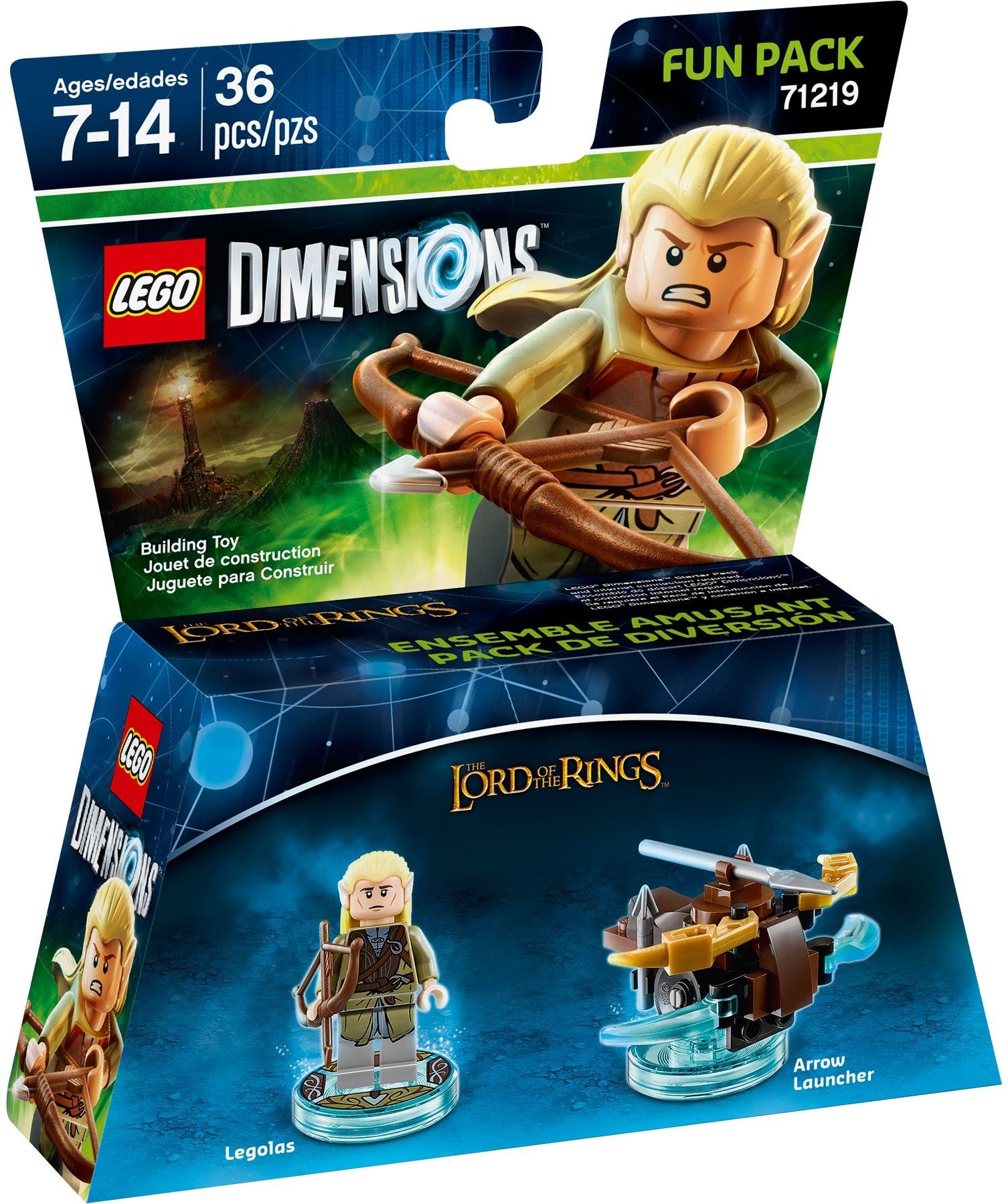 The Lord of the Rings-Legolas & Arrow Launcher-Fun Pack 71219 | Dimens